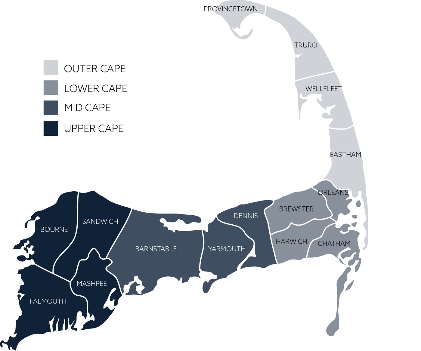 Cape Cod Map: Touring The Regions