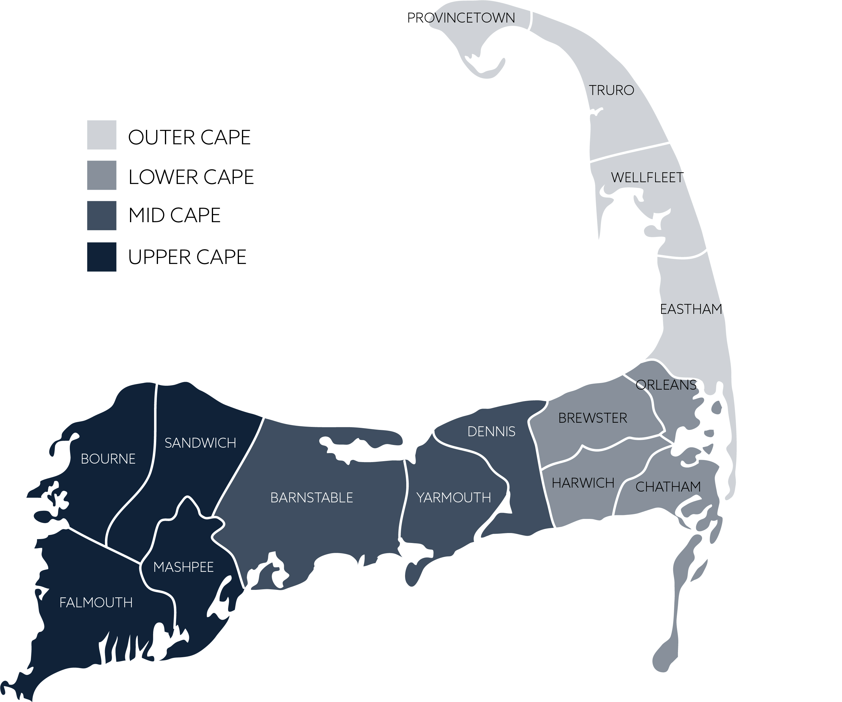 Cape Cod Map: Touring The Regions